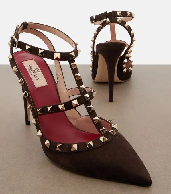 Valentino Garavani Rockstud Suede Pumps