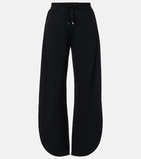 Alaïa Cotton Fleece Sweatpants - Black