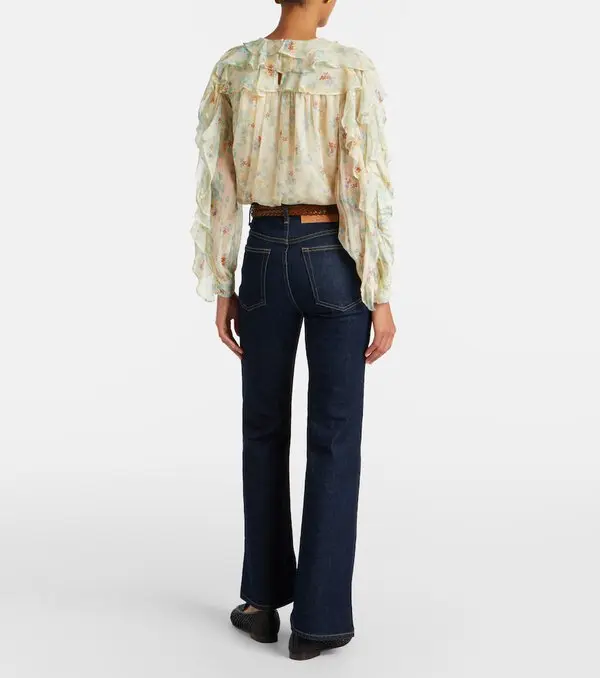Ulla Johnson Lou Flared Jeans - Blue