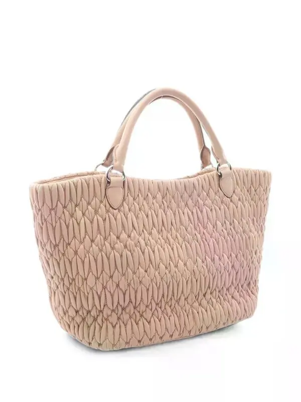 Miu Miu Matelassé 2-way Handbag - Neutrals