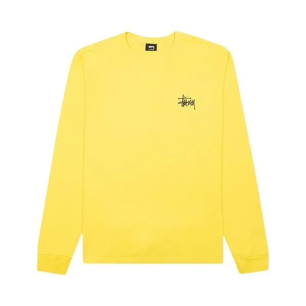 StÜssy Basic Long-sleeve Tee 'lemon