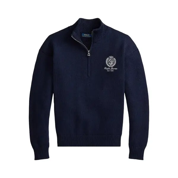 Polo Ralph Lauren Tennis Half-zip Pullover Sweater - Blue