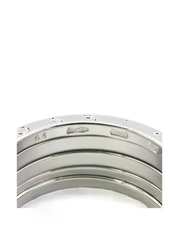 BVLGARI B.zero1 18k White Gold Four-band Ring