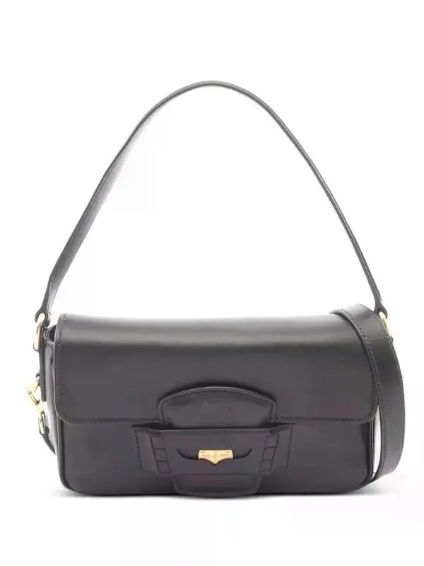 Miu Miu Penny Leather Shoulder Bag - Black
