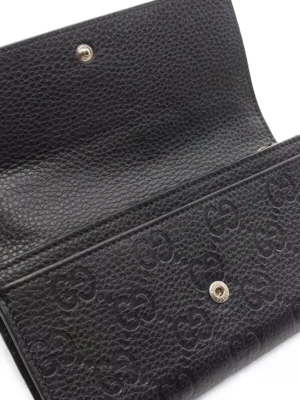 Gucci 2010s Gg Emblem Continental Wallet