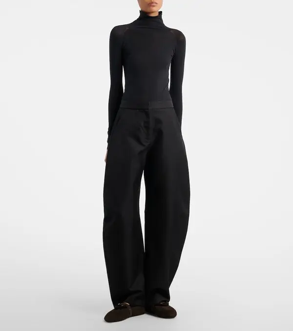 Alaïa Shearling-lined Suede Mary Jane Flats - Brown