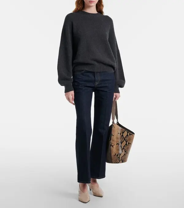 Khaite Margaux Oversized Cashmere Sweater - Grey