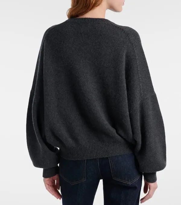 Khaite Margaux Oversized Cashmere Sweater - Grey