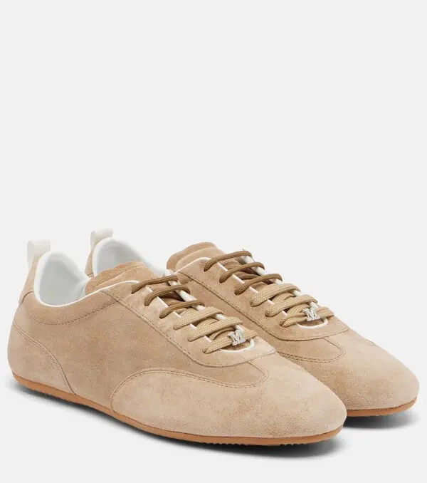 Max Mara Suede Lace-up Sneakers
