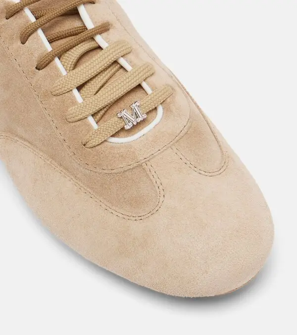 Max Mara Suede Lace-up Sneakers