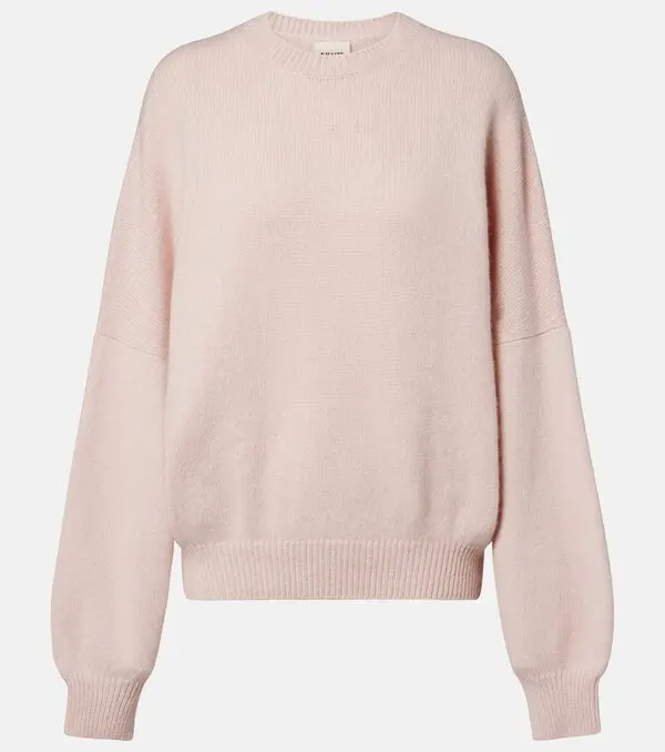 Khaite Margaux Oversized Cashmere Sweater - Pink