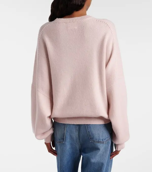Khaite Margaux Oversized Cashmere Sweater - Pink