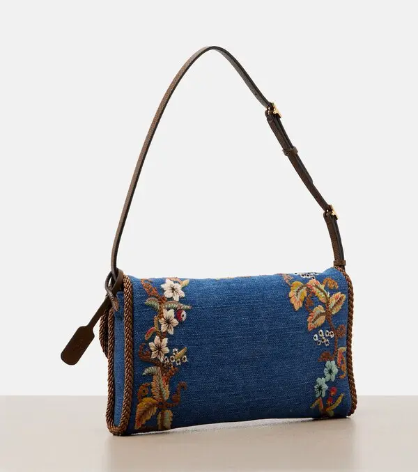 Valentino Garavani Small Embroidered Shoulder Bag