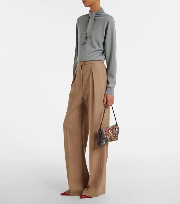 Valentino Garavani Small Embroidered Shoulder Bag