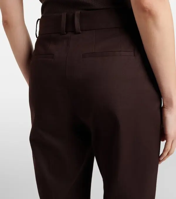 JOSEPH Cotton-blend Straight-leg Pants