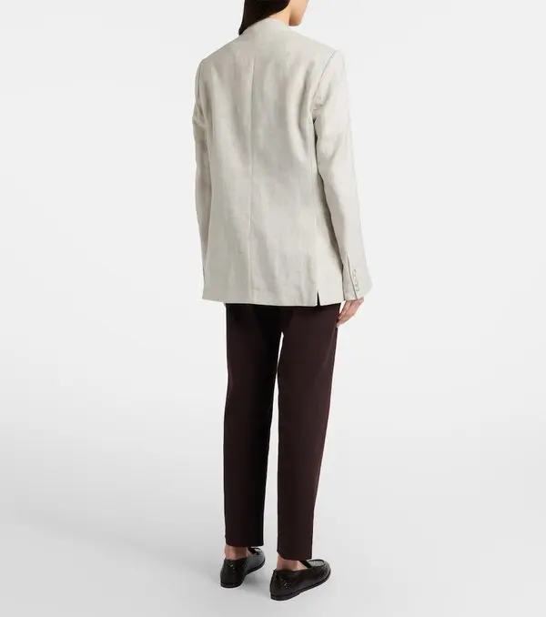 JOSEPH Cotton-blend Straight-leg Pants