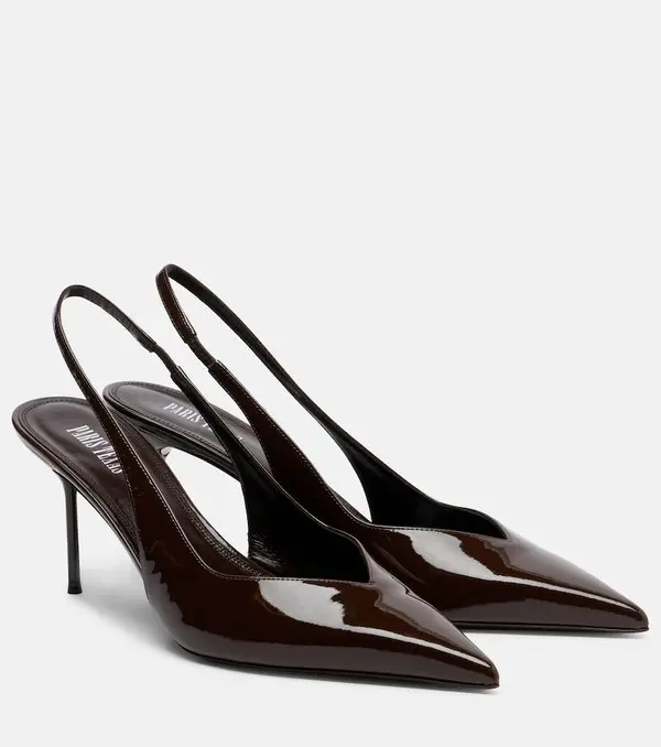 Paris Texas Lidia Patent Leather Slingback Pumps