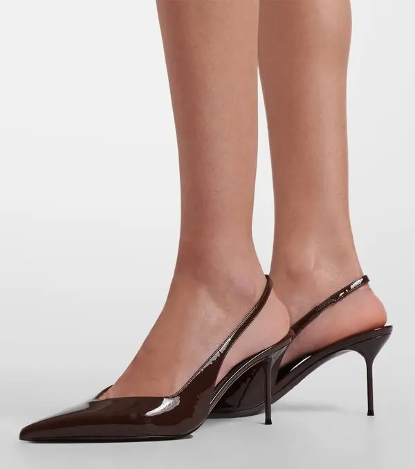 Paris Texas Lidia Patent Leather Slingback Pumps