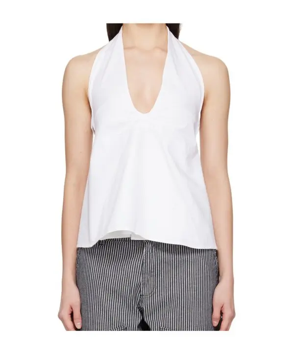 Gimaguas Elise V-neck Top - White