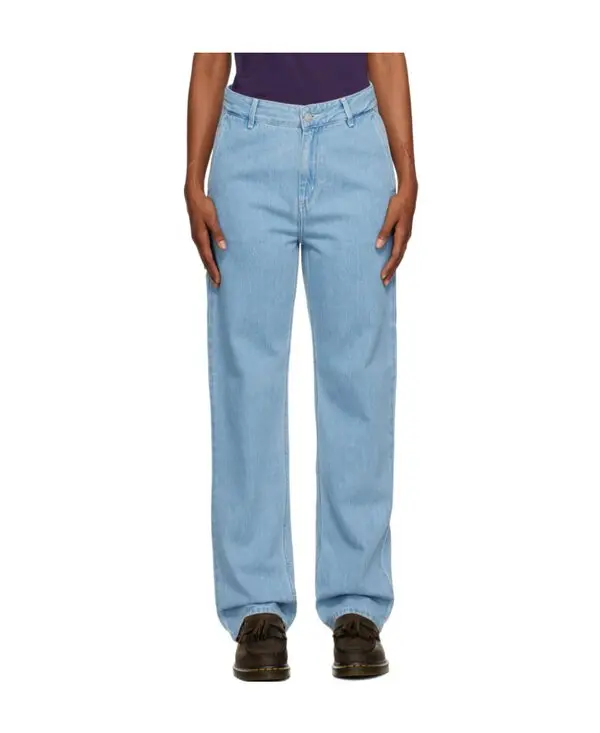 Carhartt Work In Progress High-waist Straight-leg Jeans - Blue
