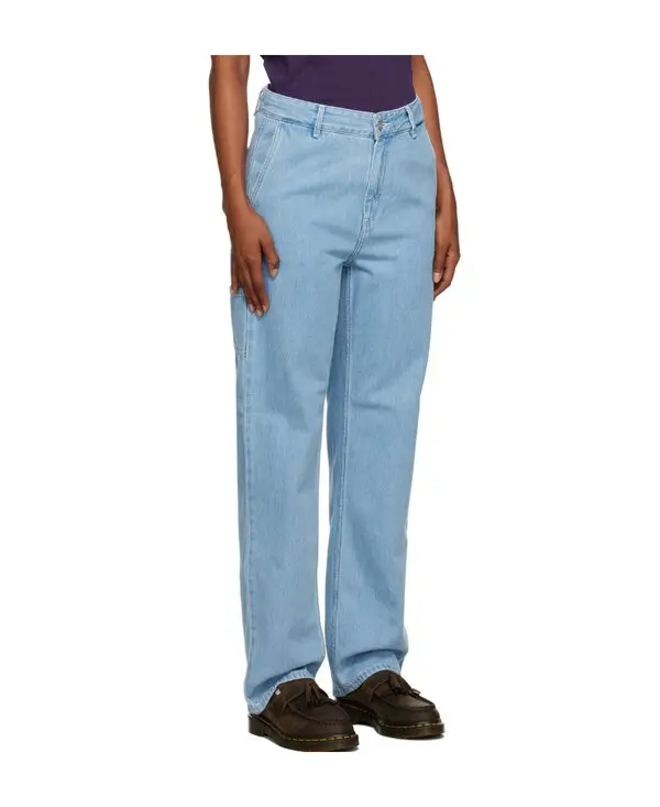 Carhartt Work In Progress High-waist Straight-leg Jeans - Blue