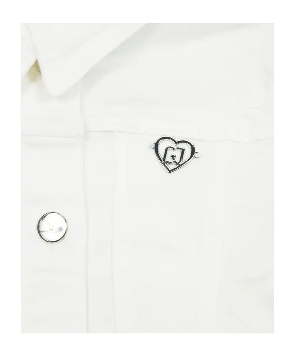 Liu Jo Heart-appliqué Cropped Shirt