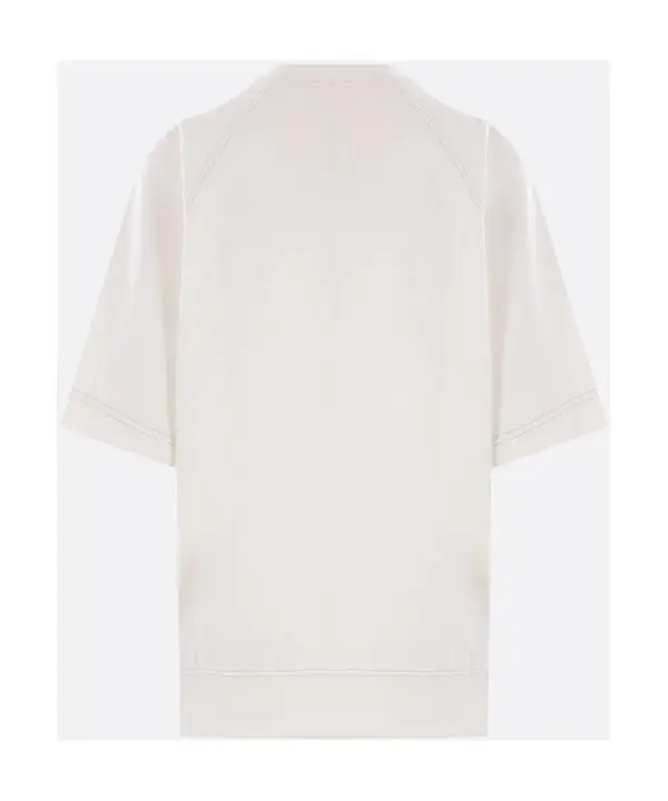 Brunello Cucinelli Logo Embroidered Short-sleeved Sweatshirt