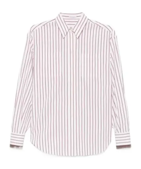 Brunello Cucinelli Striped Shirt - White