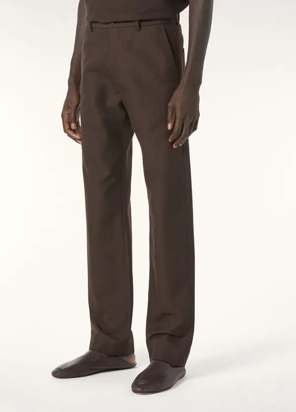 Loro Piana Straight Leg Trousers - Brown