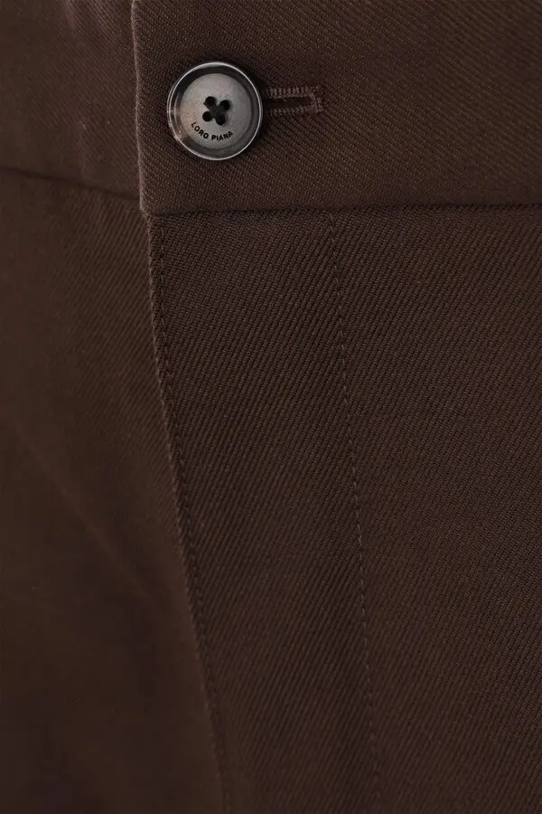 Loro Piana Straight Leg Trousers - Brown