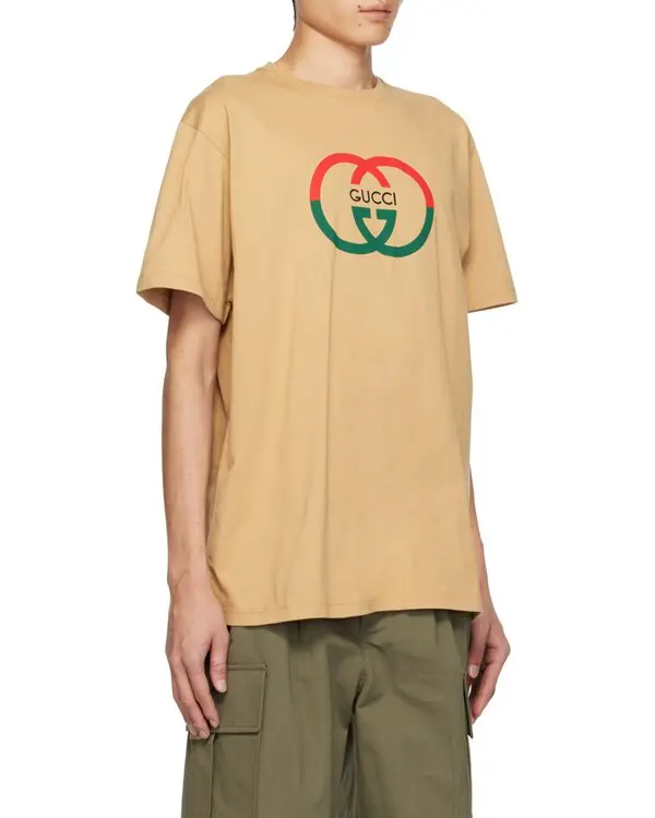 Gucci Cotton Jersey Printed T-shirt - Brown
