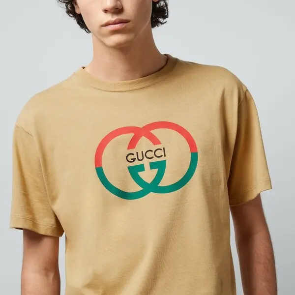Gucci Cotton Jersey Printed T-shirt - Brown