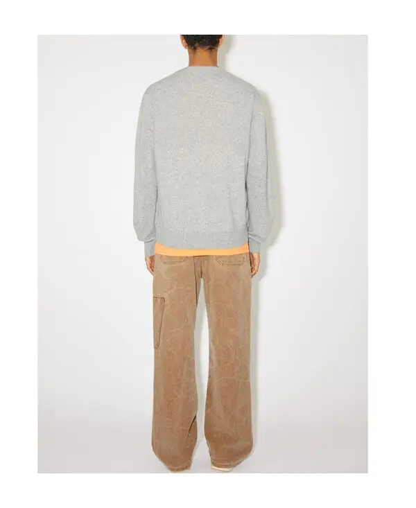 Acne Studios Face Logo Patch V-neck Cardigan