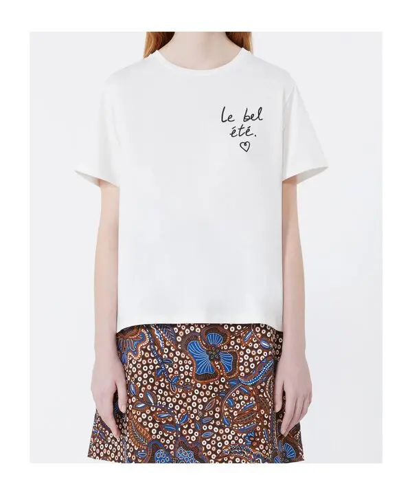 Max Mara Bora Embroidered Crewneck T-shirt