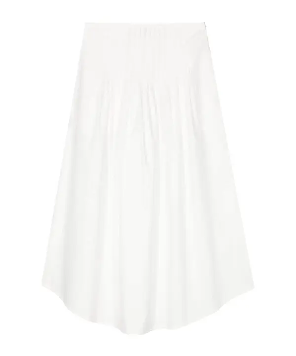 A.p.c. Pleated Midi Skirt - White