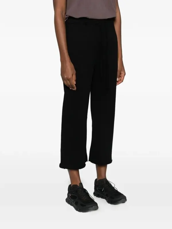THOM KROM Drawstring-fastening Raw-hem Track Pants