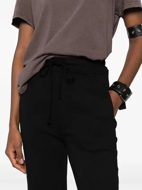 THOM KROM Drawstring-fastening Raw-hem Track Pants