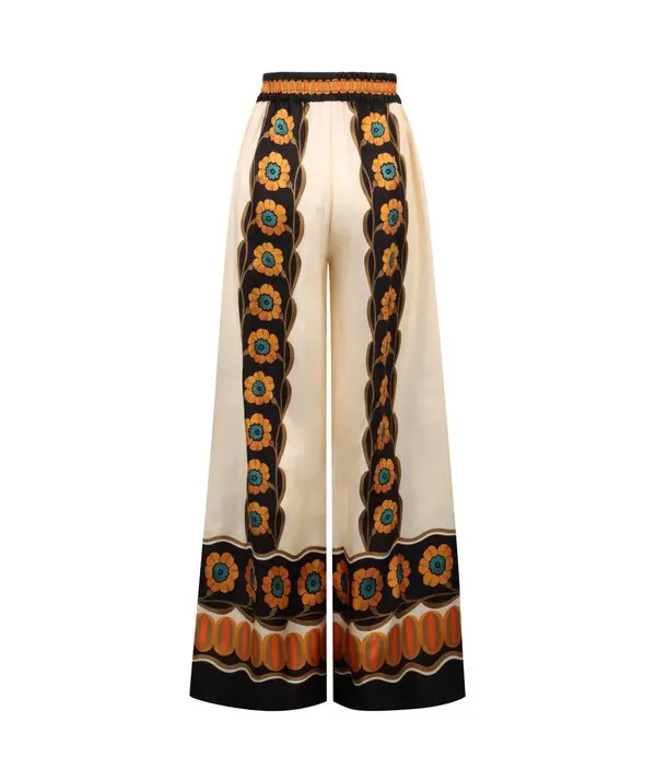La DoubleJ Printed Wide Leg Trousers