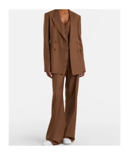 Gabriela Hearst Wool And Silk Flared Pants
