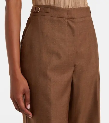 Gabriela Hearst Wool And Silk Flared Pants