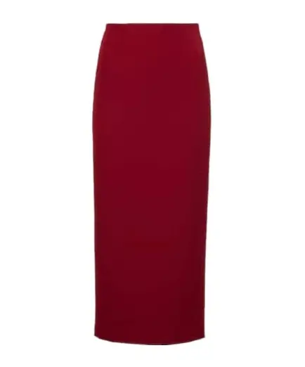 Roland Mouret Crepe Pencil Skirt - Red
