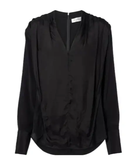 Victoria Beckham Silk Crêpe De Chine Blouse - Black