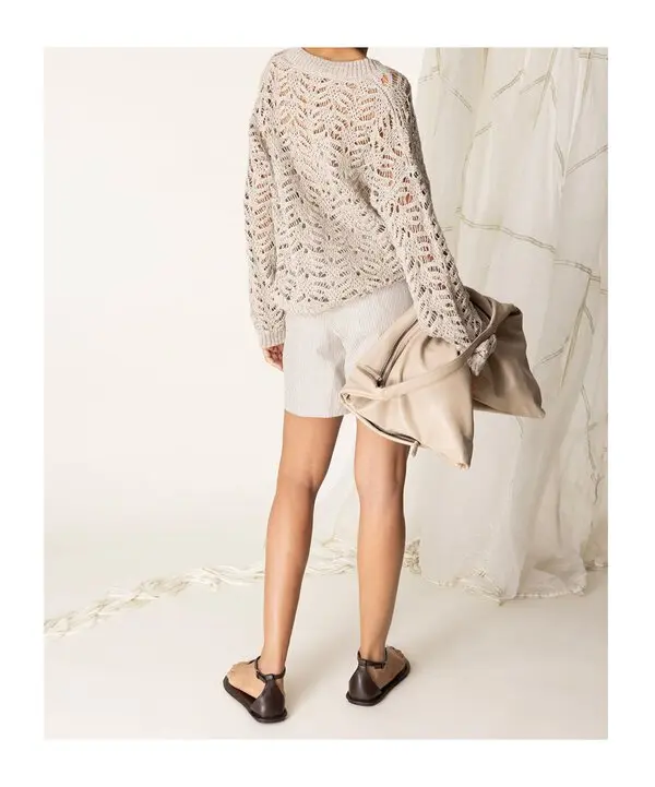 Brunello Cucinelli Belted Tailored Short