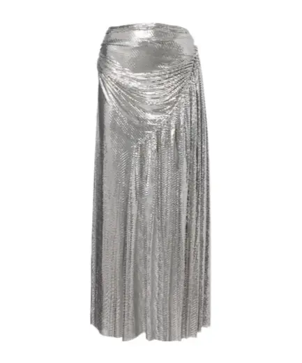 Rabanne Chainmail Draped Maxi Skirt