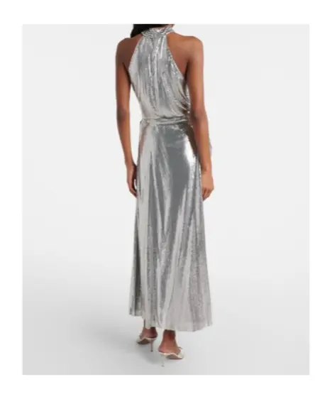 Rabanne Chainmail Draped Maxi Skirt