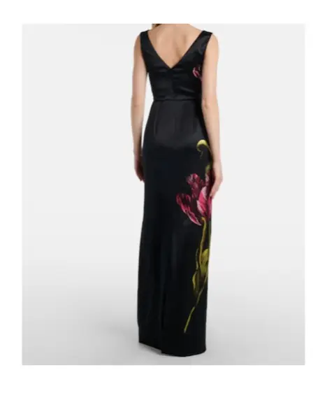 Erdem Floral Duchess Satin Gown