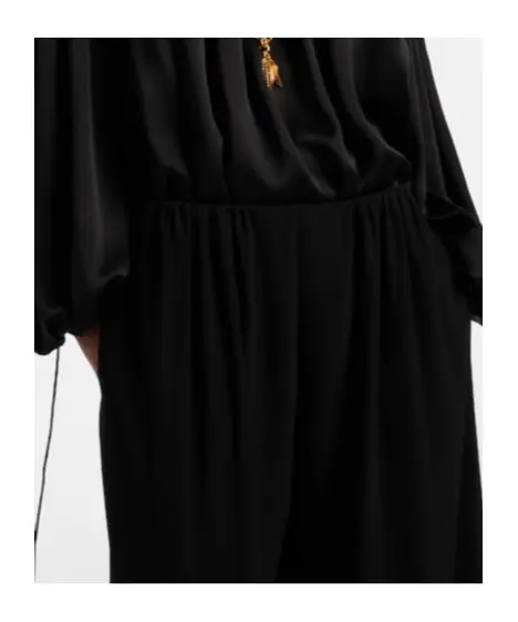 Chloé Silk Crêpe De Chine Wide-leg Pants