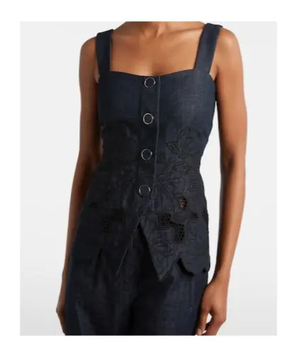 Veronica Beard Cotton Chambray Top