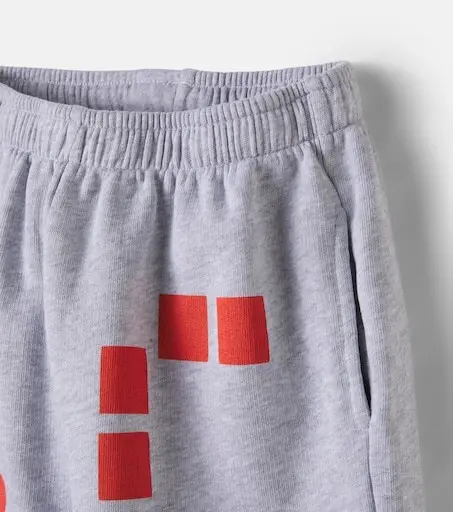 BOBO CHOSES Logo Cotton Fleece Shorts
