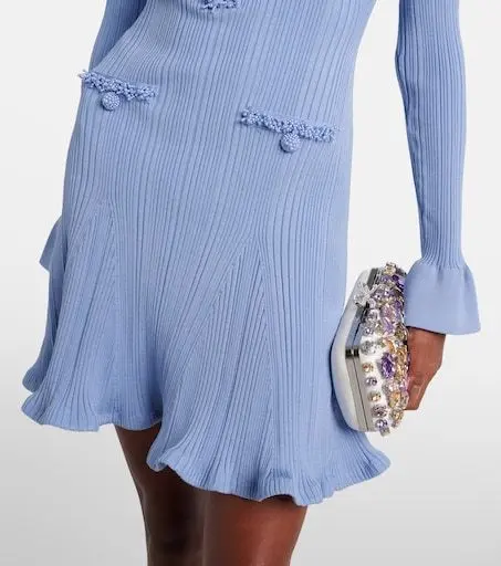 SELF-PORTRAIT Ruffled Minidress